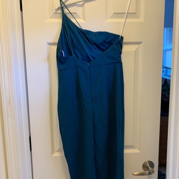 Dresses | Deep Blue One Shoulder Dress | Poshmark
